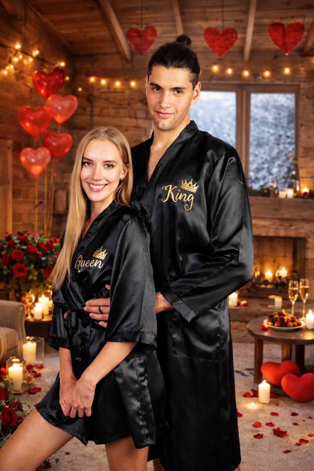 King and Queen Robes, Anniversary Gift, Customized Robes, King and ...