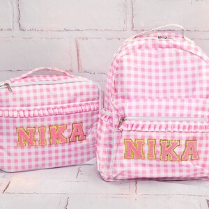 Plaid Custom Backpacks, Kids Backpack + Lunch Bag Set, Back to School ...