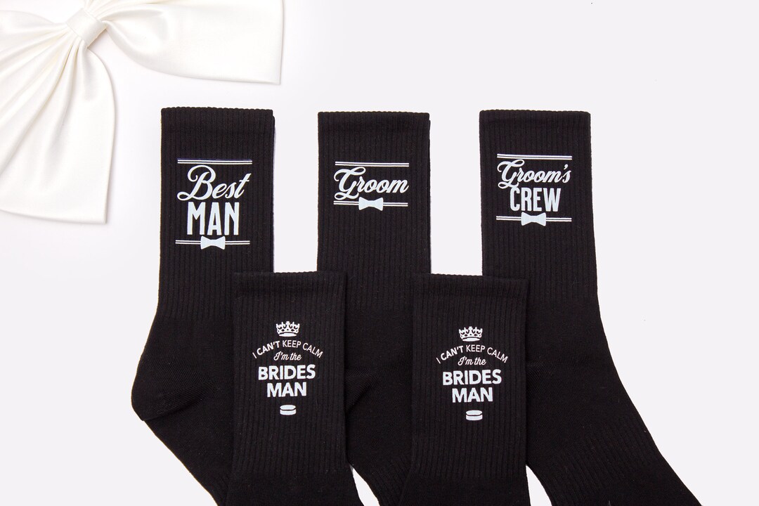Groom Socks, Best Man Gifts, Groomsman Gifts, Bachelor Party Gifts ...