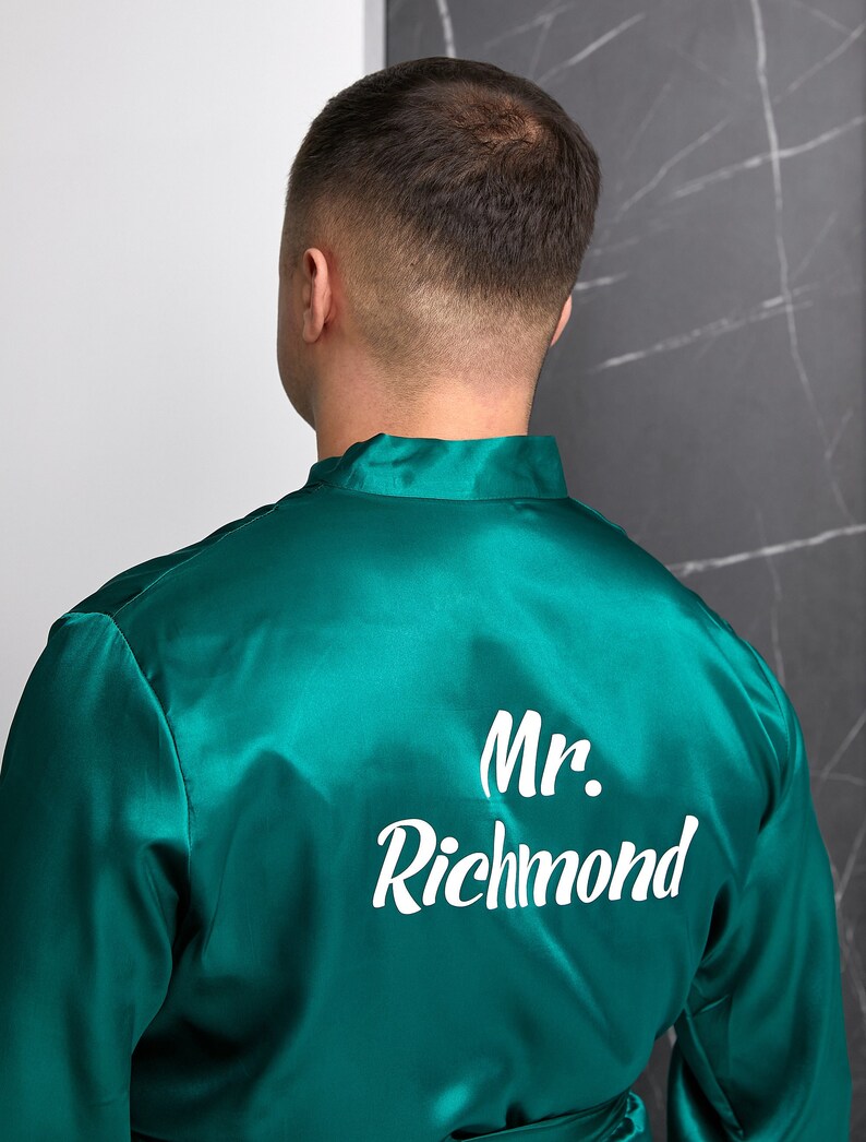 Mr and Mrs Custom Satin Robes, Wedding Robes, Getting Ready Robes ...