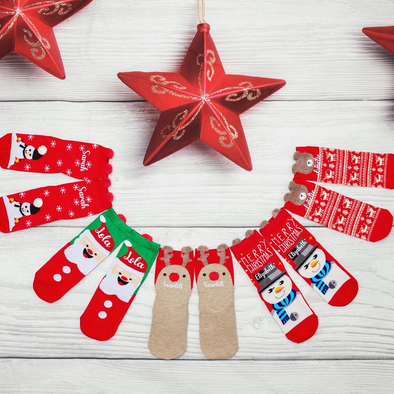 Christmas Socks - Etsy