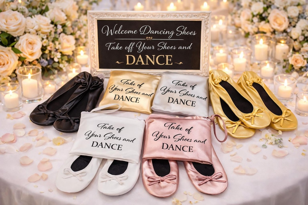 Rollable Wedding Ballet Flats – Take off Your Shoes and Dance, Foldable ...