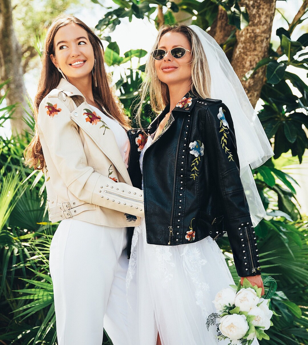 Embroidered Jacket With Flowers, Wedding Jackets, Mrs and Mrs Jacket ...