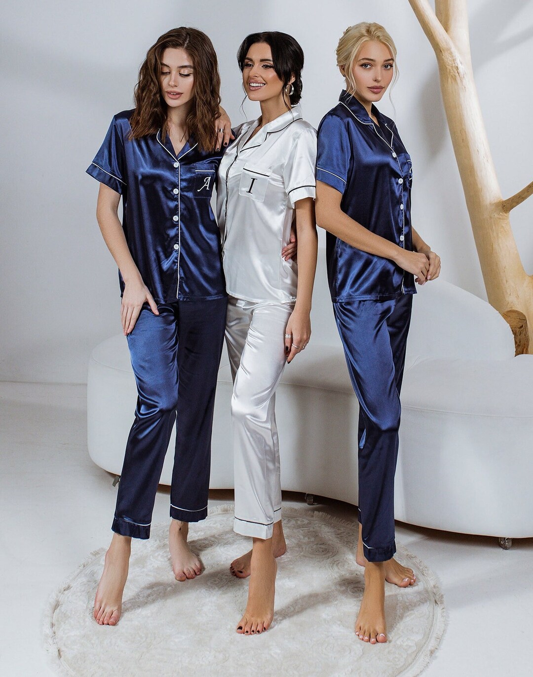 Set of 12 Custom Pajamas, Pajamas for Bridesmaids, Bachelorette Party ...