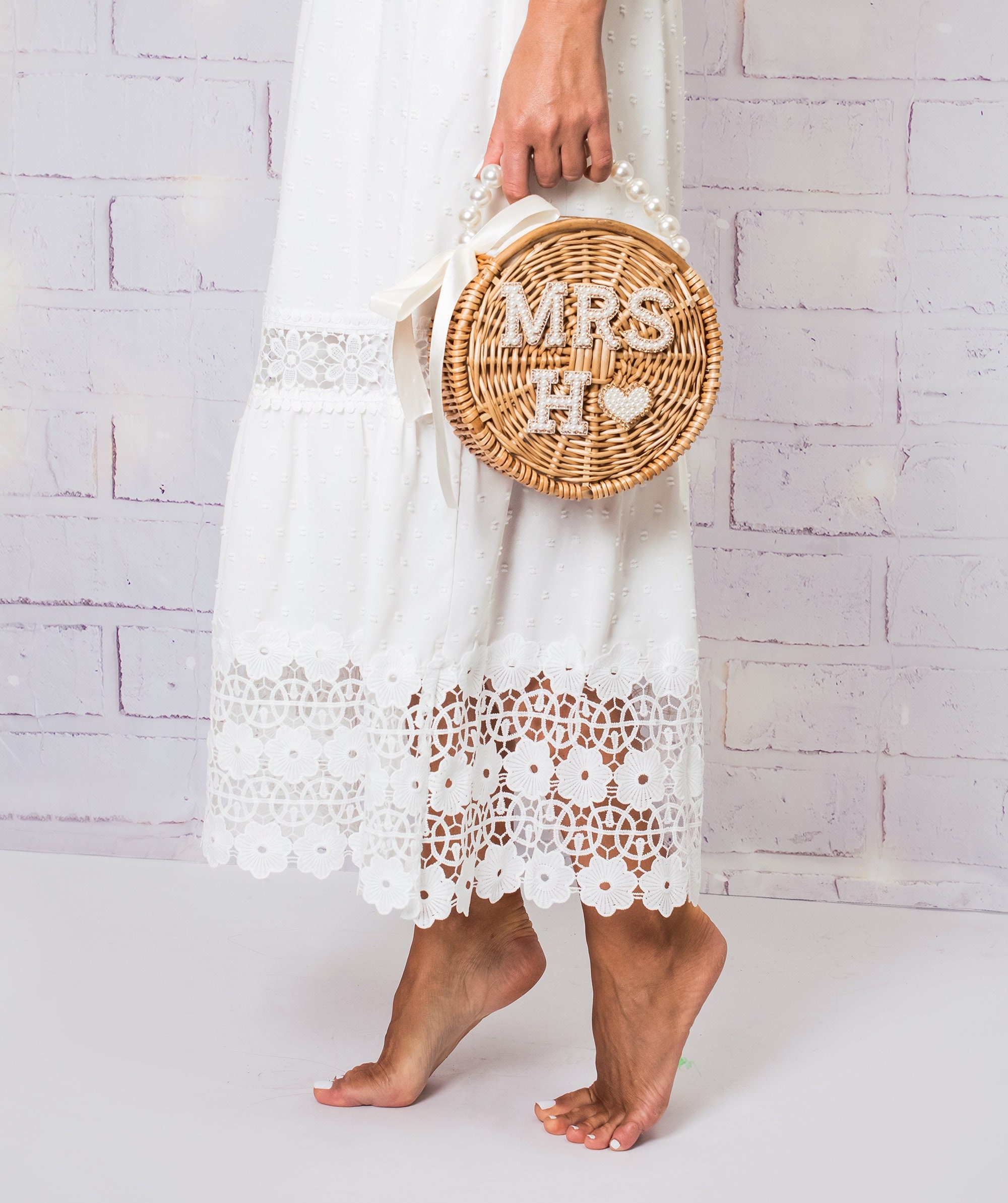 Beach Small Straw Bag Bride Bag Wedding Day Gifts Wedding - Etsy