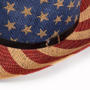 Unisex Custom America Flag Cowboy Hat, USA Flag Unisex Cowboy Hat ...