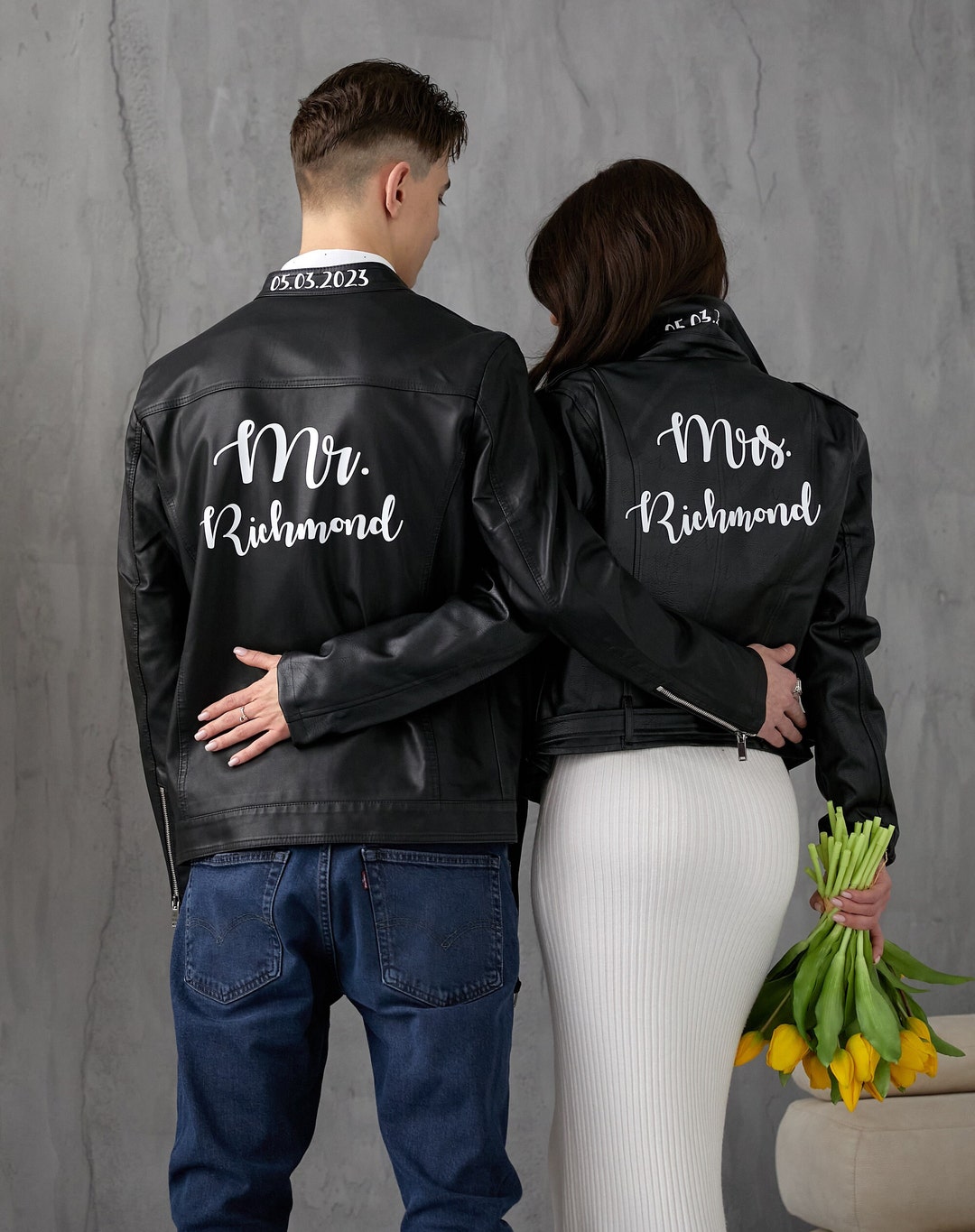 Groom and Bride Jackets, Wedding Jackets, Honeymoon Jackets, Mr and Mrs ...