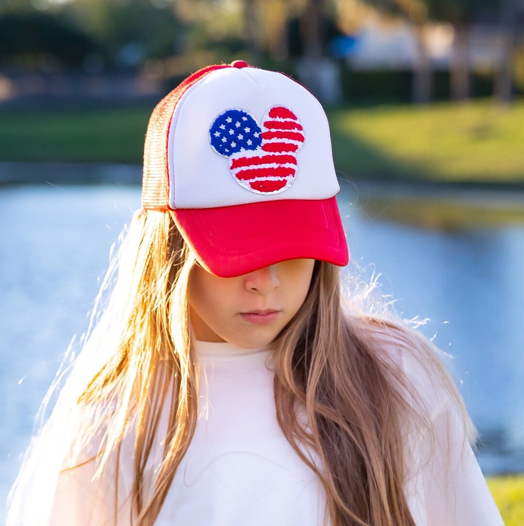 Kid's USA Tracker Hats Caps, Kids USA Trucker Cap, Custom Caps, Kids ...
