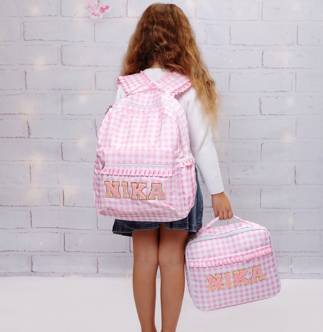 Plaid Custom Backpacks, Kids Backpack + Lunch Bag Set, Back to School ...