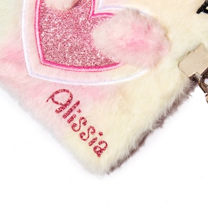 Custom Kids Fluffy Notebook, Personalized Journal With Name, Fluffy ...