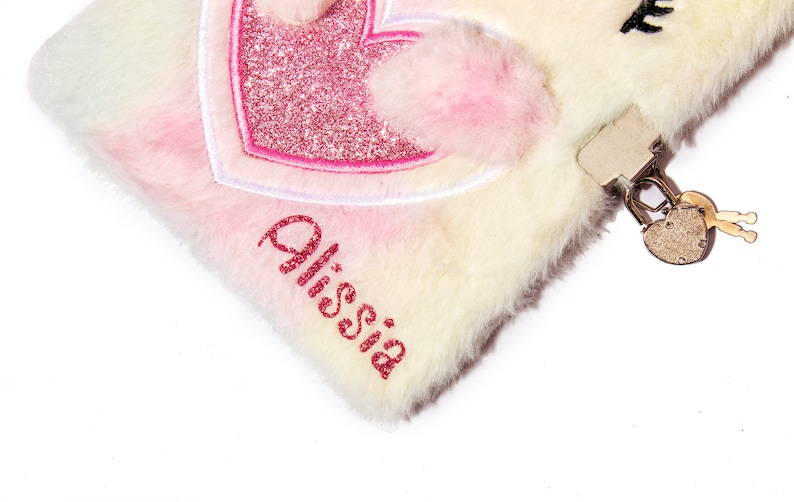 Custom Kids Fluffy Notebook, Personalized Journal With Name, Fluffy ...