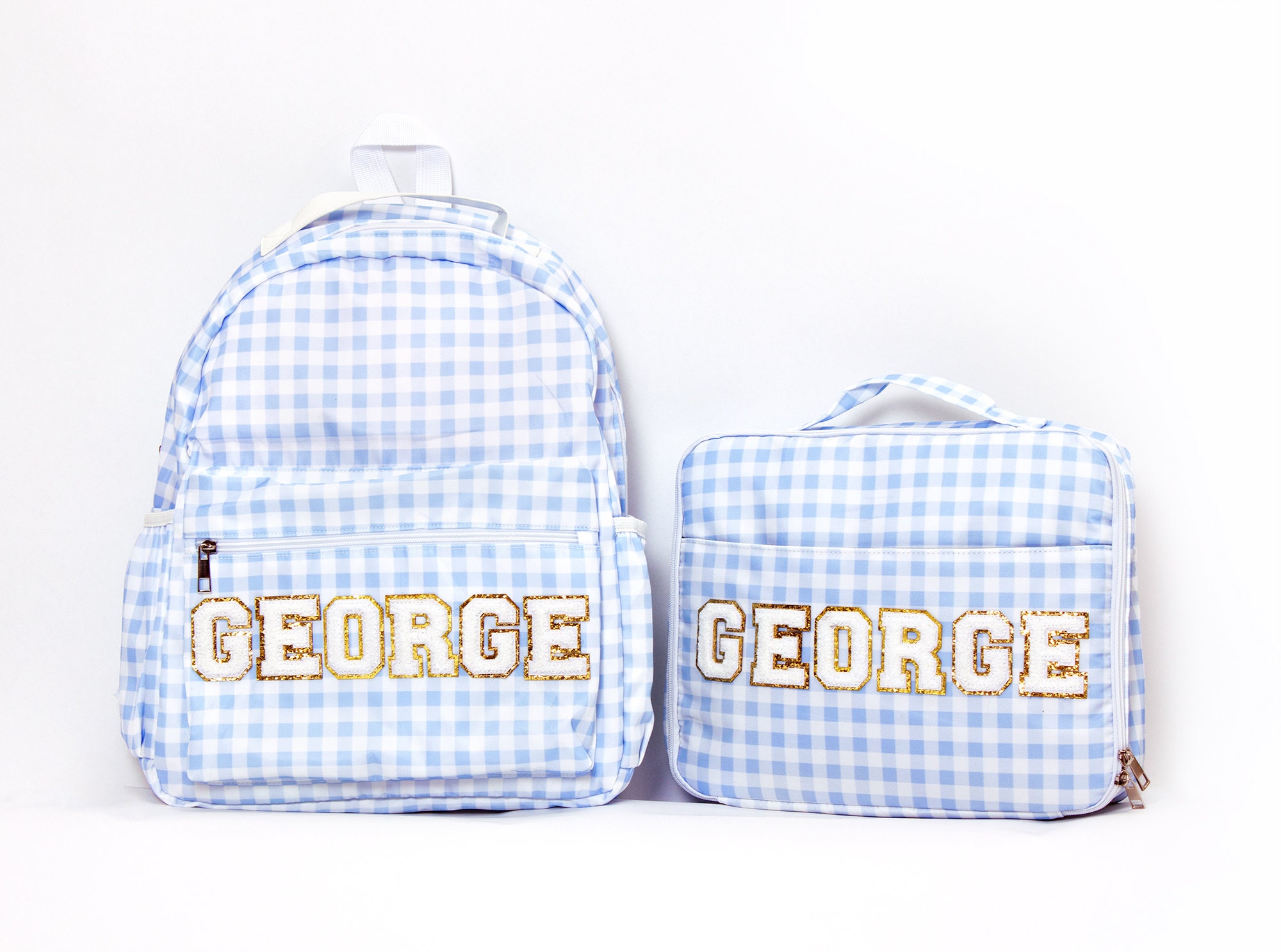 Plaid Custom Backpacks, Kids Backpack + Lunch Bag Set, Back to School ...
