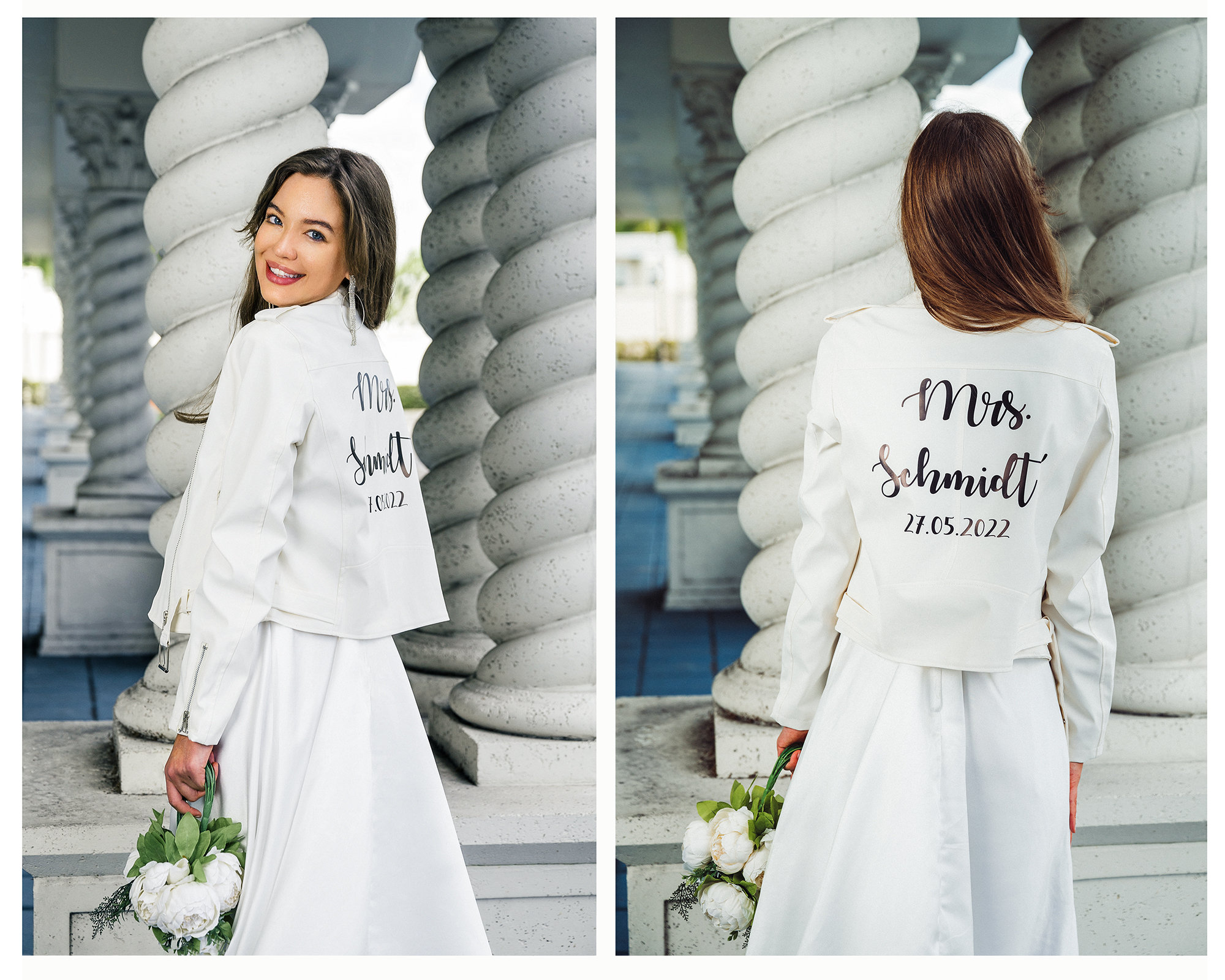 Mr and Mrs Wedding Jackets, Groom and Bride Leather Jackets, Bridal ...