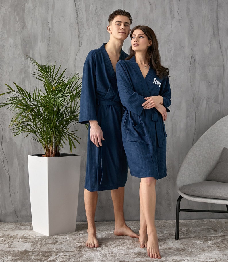 Matching Robes for Couple, Custom Mr and Mrs Waffled Robes, Groom and ...