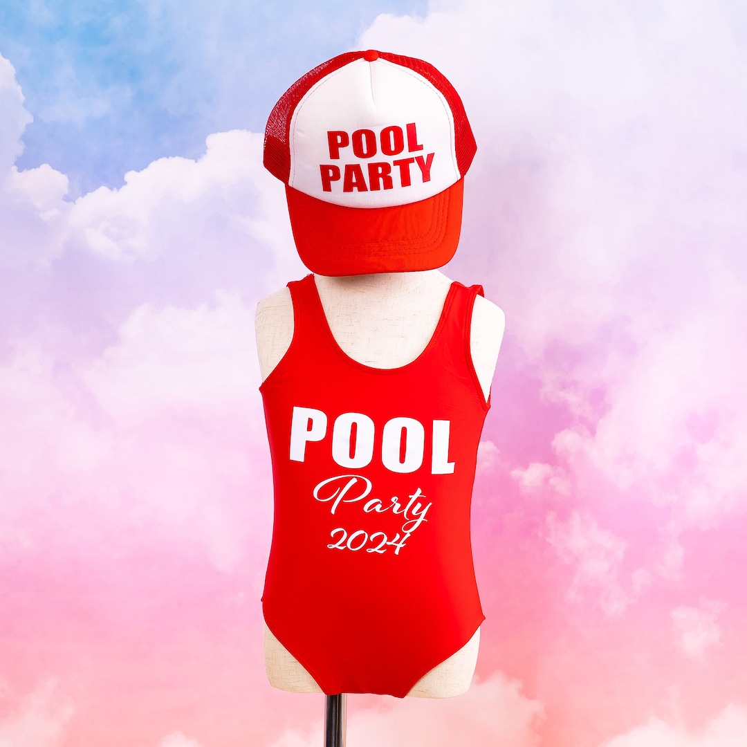 Birthday Princess Swimsuit, Custom One Piece Kids Swimsuit, Pool Party ...