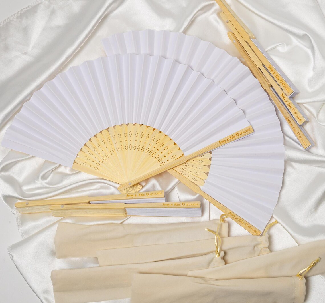 Wooden Wedding Fans, Personalized Fans, Custom Hand Fan, Bulk Wedding ...