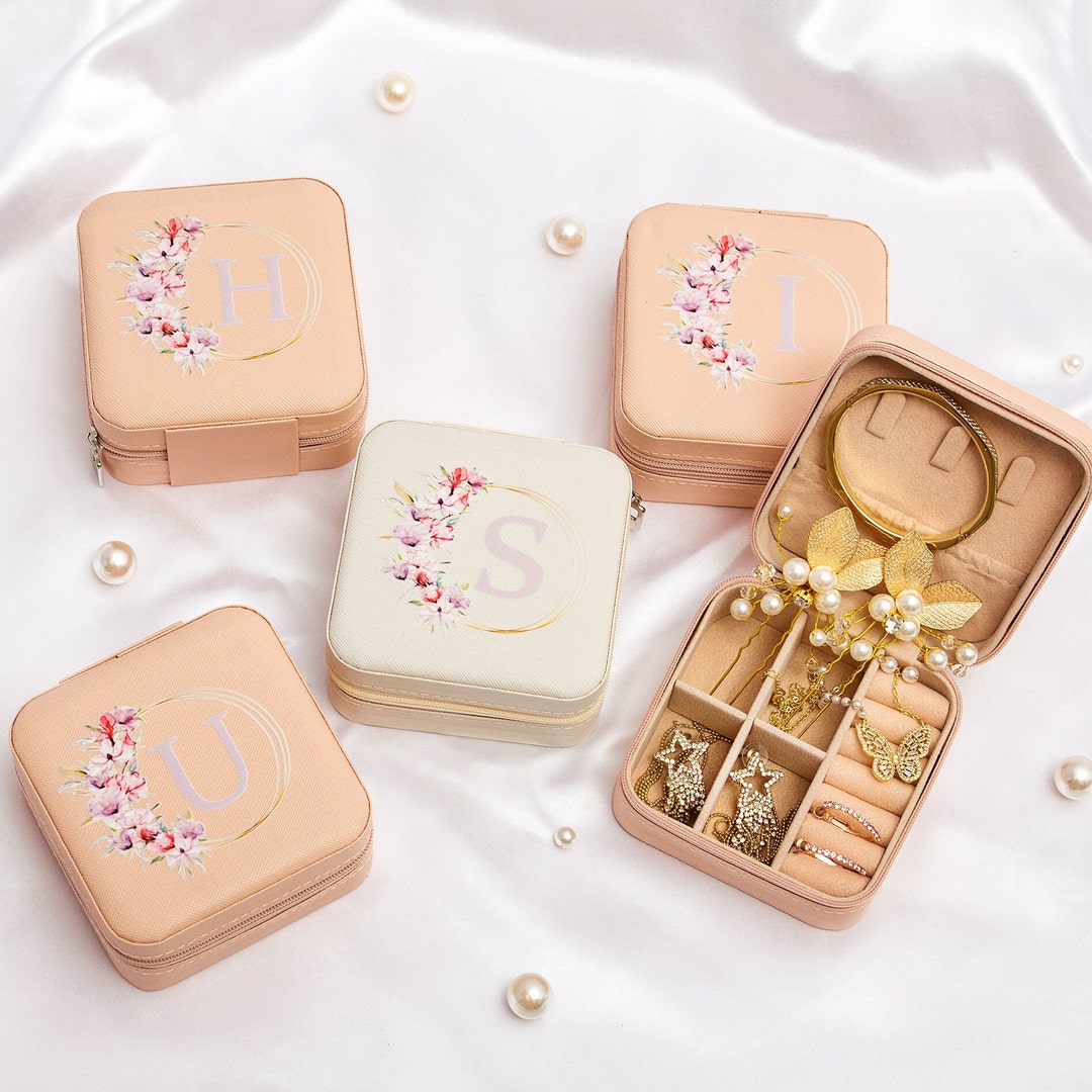 Personalized Jewelry Box With Initial, Bachelorette Gift, Bridesmaid ...