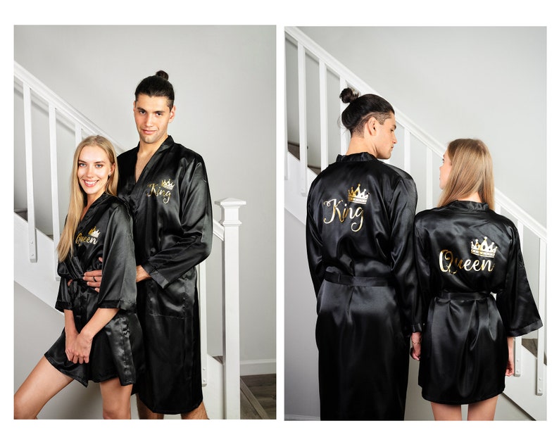 King and Queen Robes, Anniversary Gift, Customized Robes, King and ...