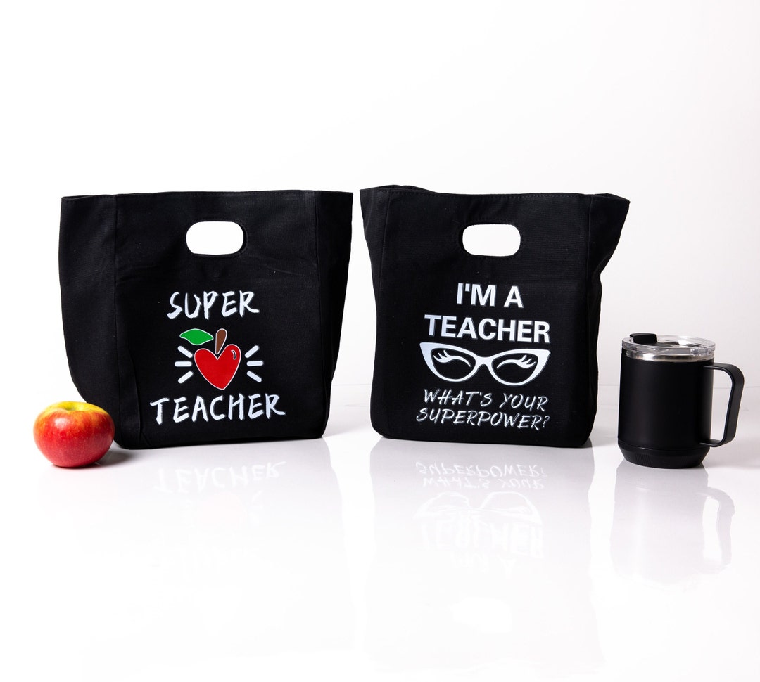 Super Teacher Custom Lunch Bag, Teachers Lunch Bag, Custom Teacher Lung ...