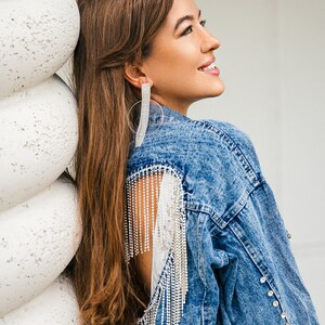 Wedding Jean Jacket for Bride and Groom, Denim Jacket With Heart ...