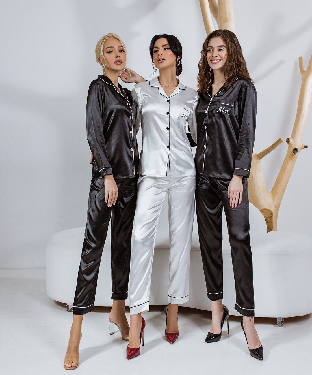 Set of 8 Bride to Be Pajamas, Personalized Bachelorette Pajamas, Custom ...