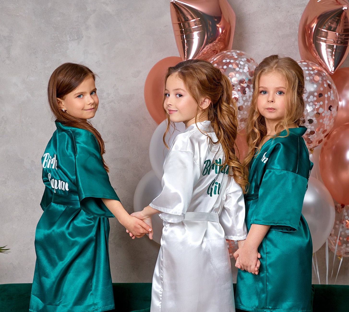 Custom Kids Satin Robes, Spa Kids Party Robes, Personalized Robes ...