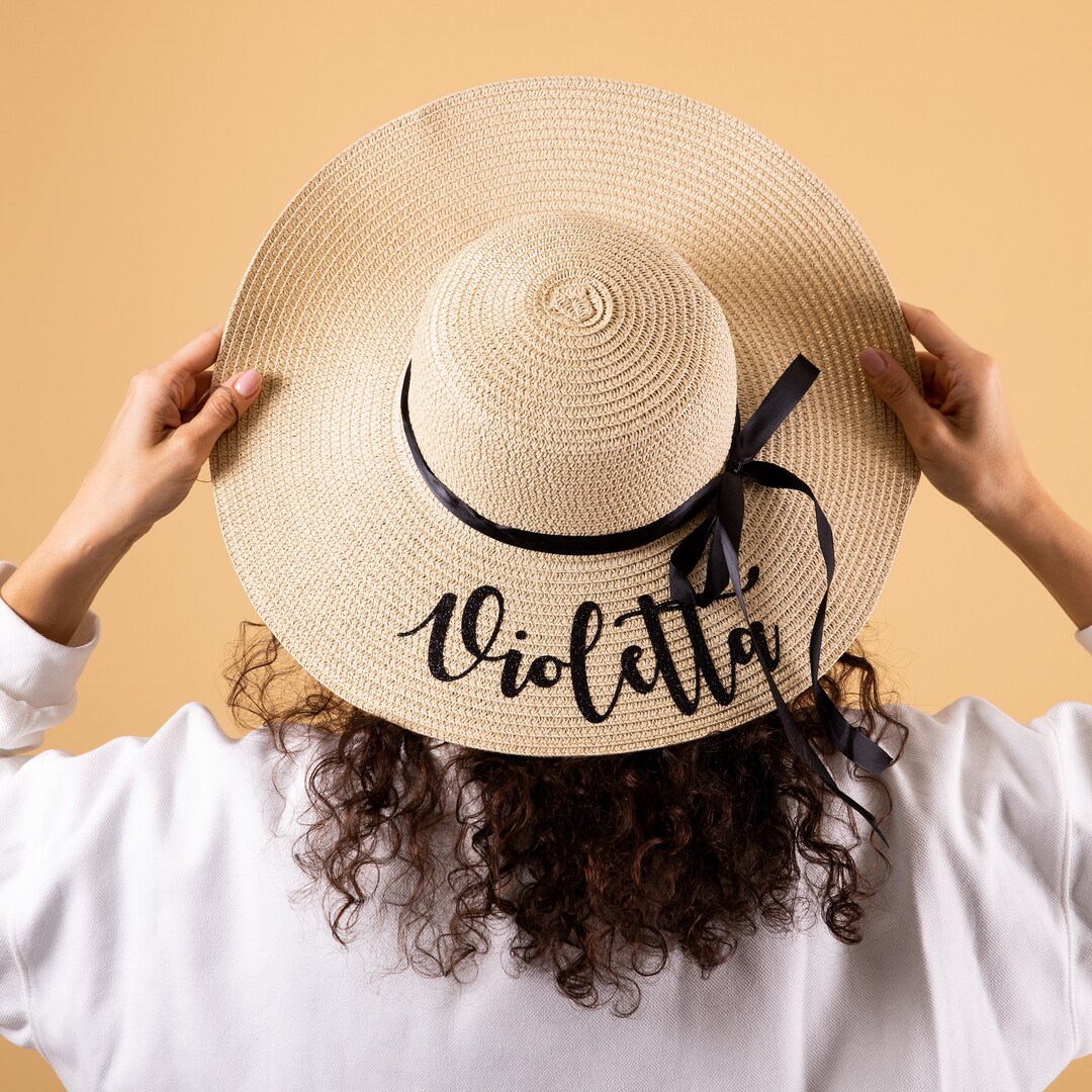 Custom Beach Sun Hats, Honeymoon Beach Hats, Personalized Sun Hats ...