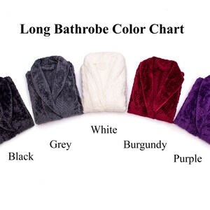 Custom Long Bathrobes, Matching Bathrobes for Couple, Mr and Mrs ...