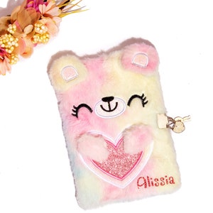 Custom Kids Fluffy Notebook, Personalized Journal With Name, Fluffy ...