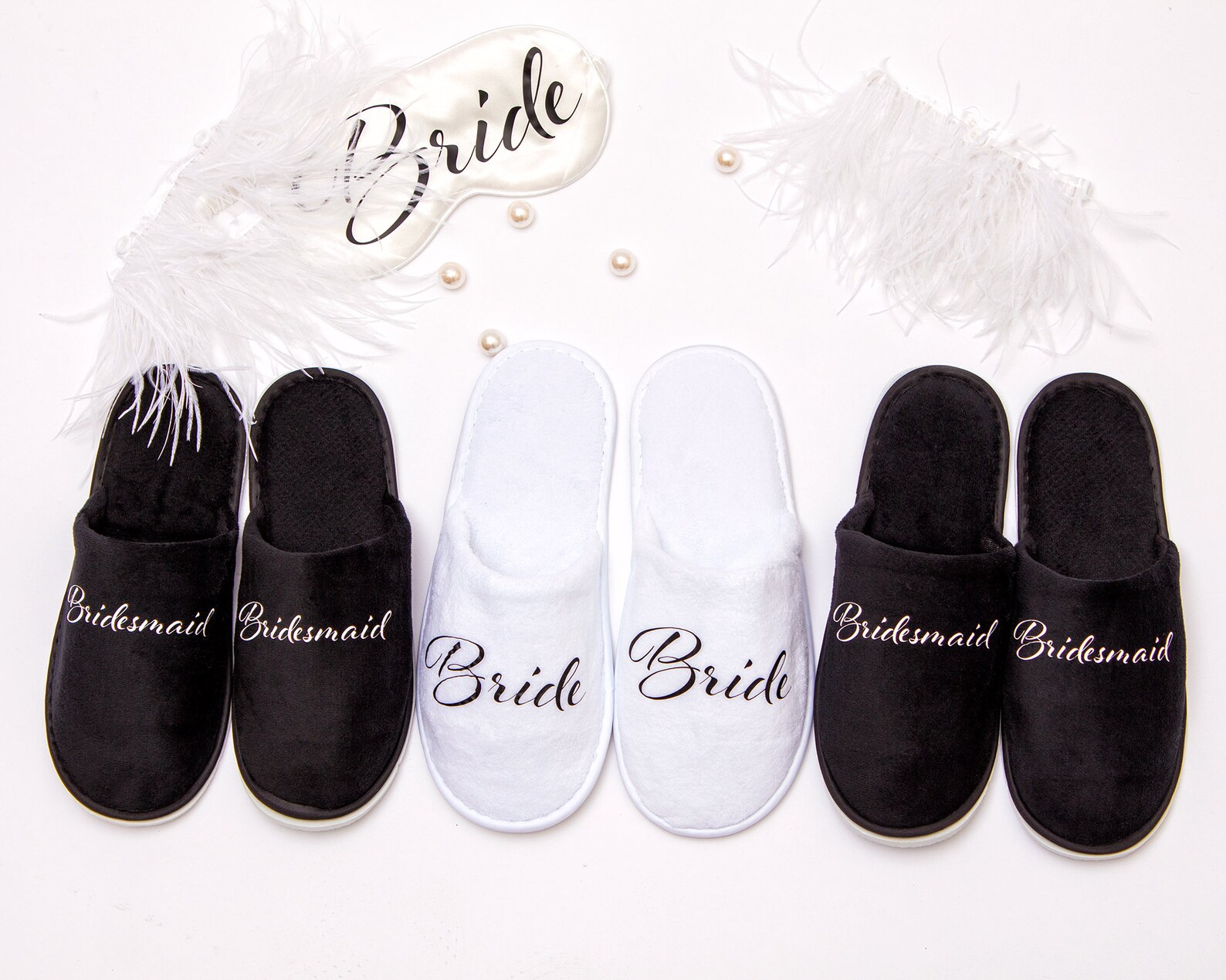 Bridesmaid Slippers, Party Matching Slippers, Bachelorette Gifts ...