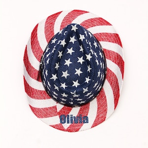 Unisex Custom America Flag Cowboy Hat, USA Flag Unisex Cowboy Hat ...