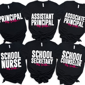 Personalized School Staff Shirt, School Nurse, Counselor Shirt ...