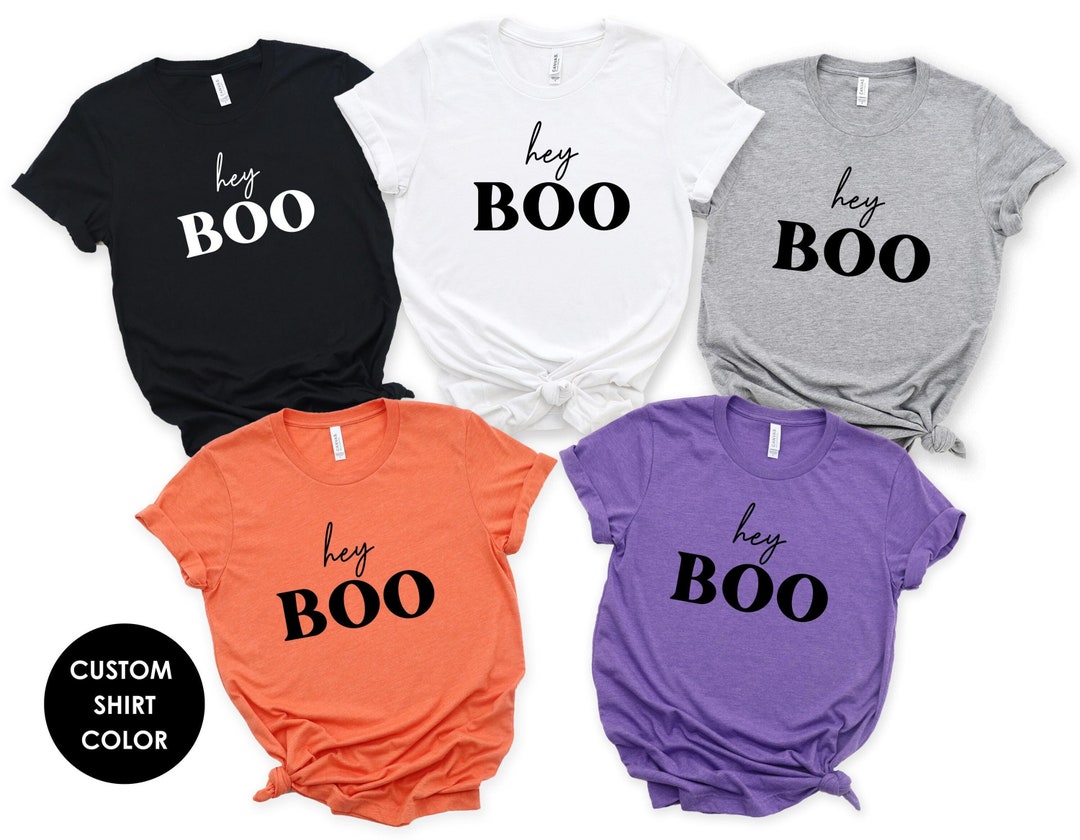 Halloween Hey Boo Family Shirts, Family Halloween Shirts, Spooky ...