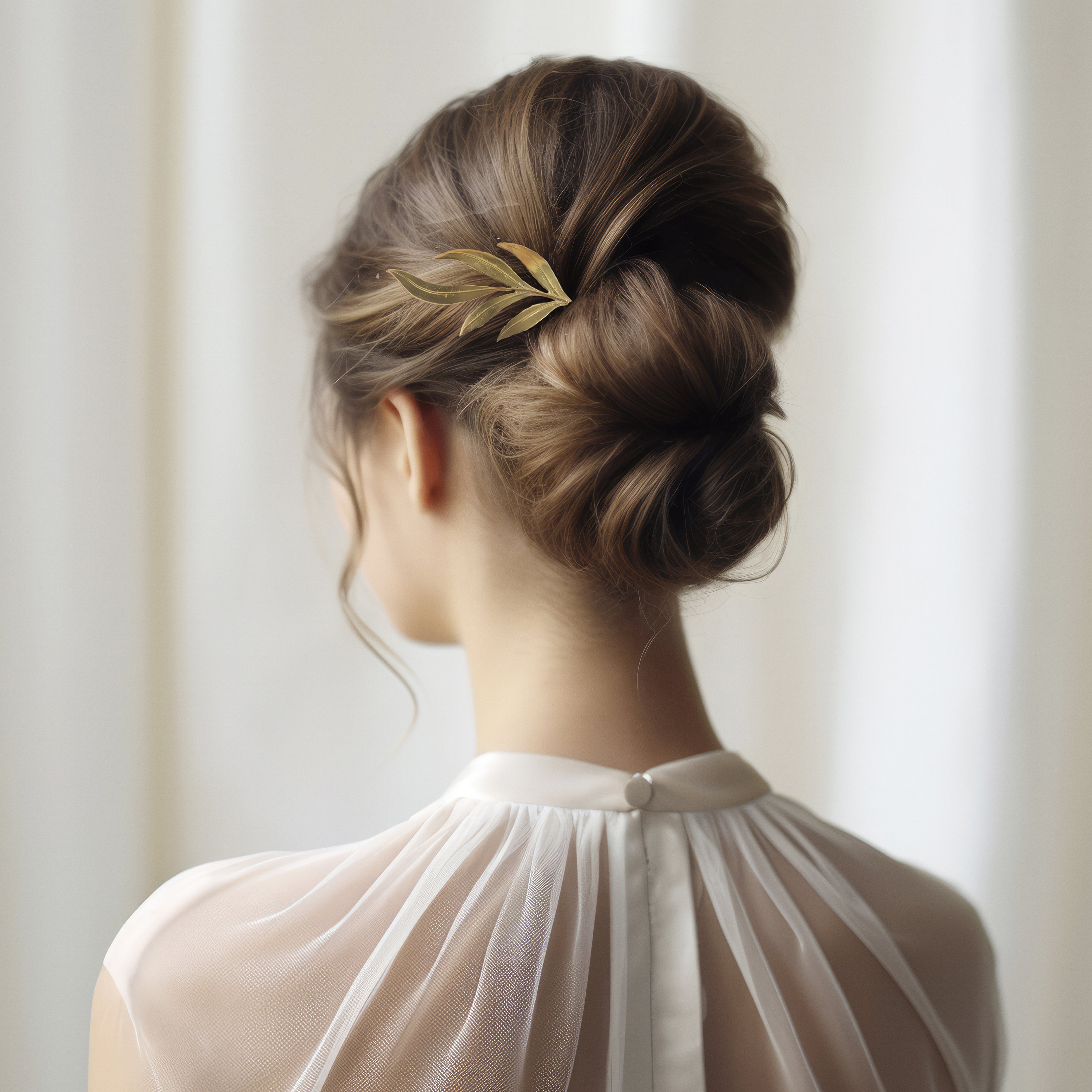 Gold Leaf Bridal Hair Pins, Greek Wedding Hair Accessories - Etsy