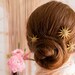 Star Bridal Hair Pins Set for Boho Wedding, Gold Starry Hair Accessory ...