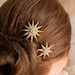 Star Bridal Hair Pins Set for Boho Wedding, Gold Starry Hair Accessory ...