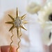 Star Bridal Hair Pins Set for Boho Wedding, Gold Starry Hair Accessory ...