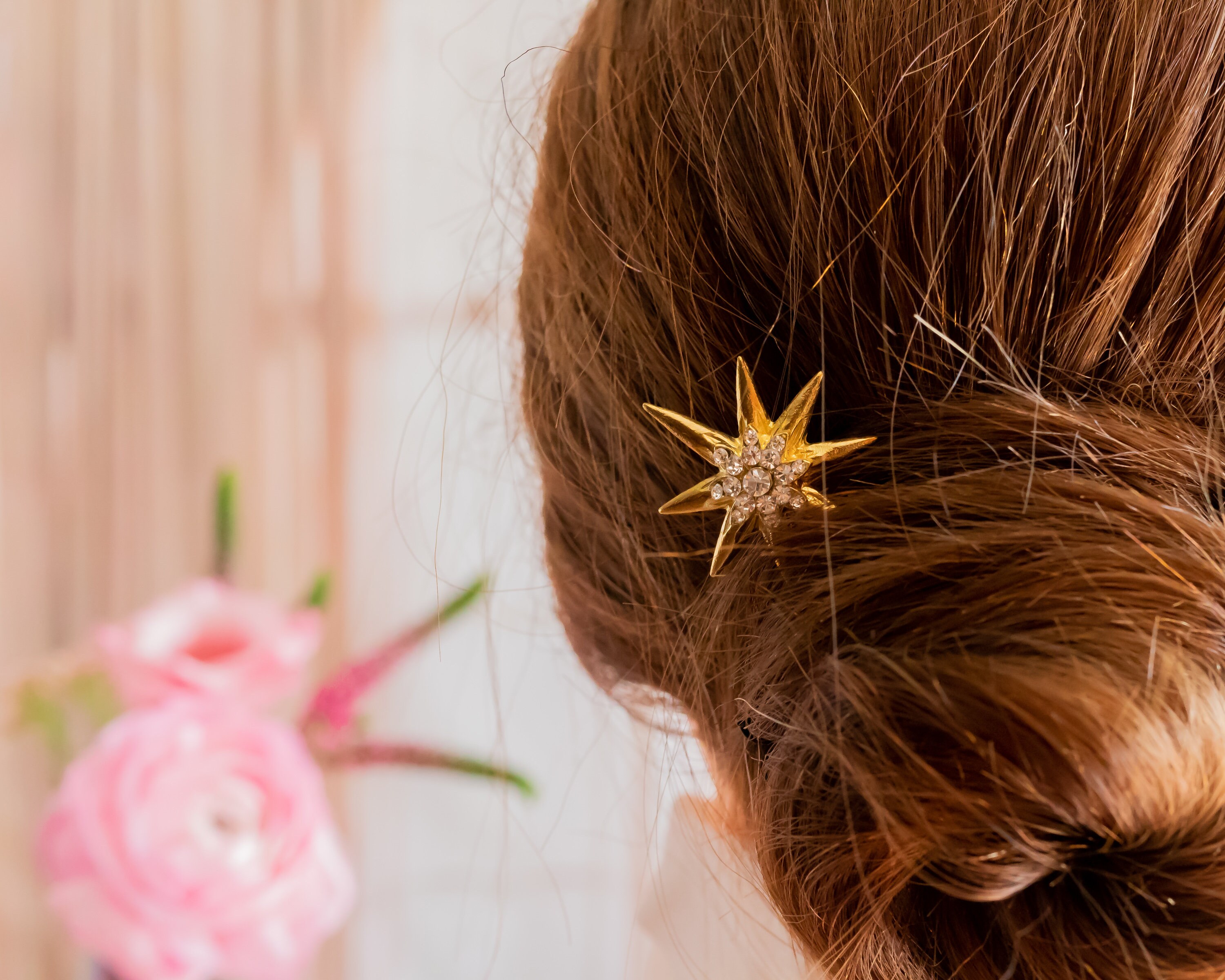 Star Bridal Hair Pins Set for Boho Wedding, Gold Starry Hair Accessory ...