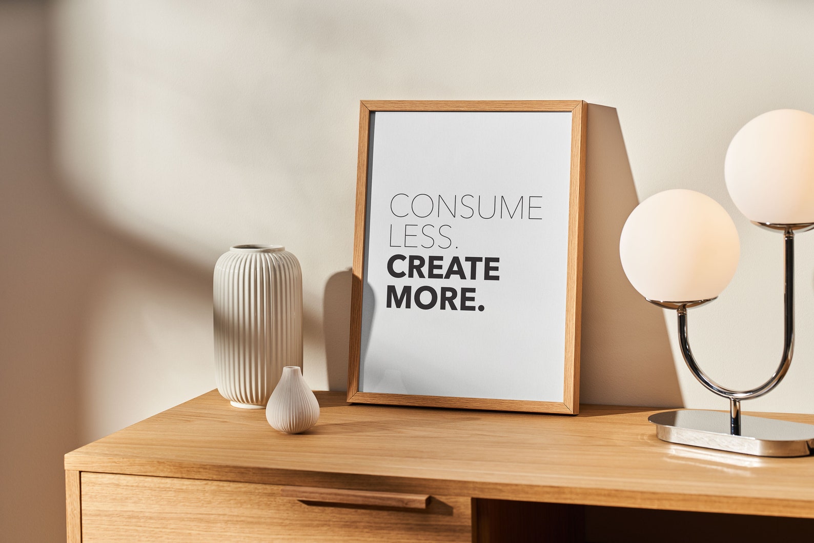 Consume Less Create More Printable Everyday Wall Art Simple and Modern ...