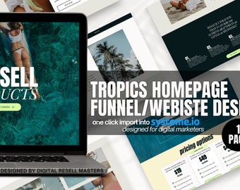 Rosie Systeme.io Homepage Funnel Design 1 Page 1 Click Import Into ...
