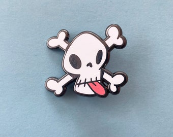 Skull Pin for Jacket - Etsy