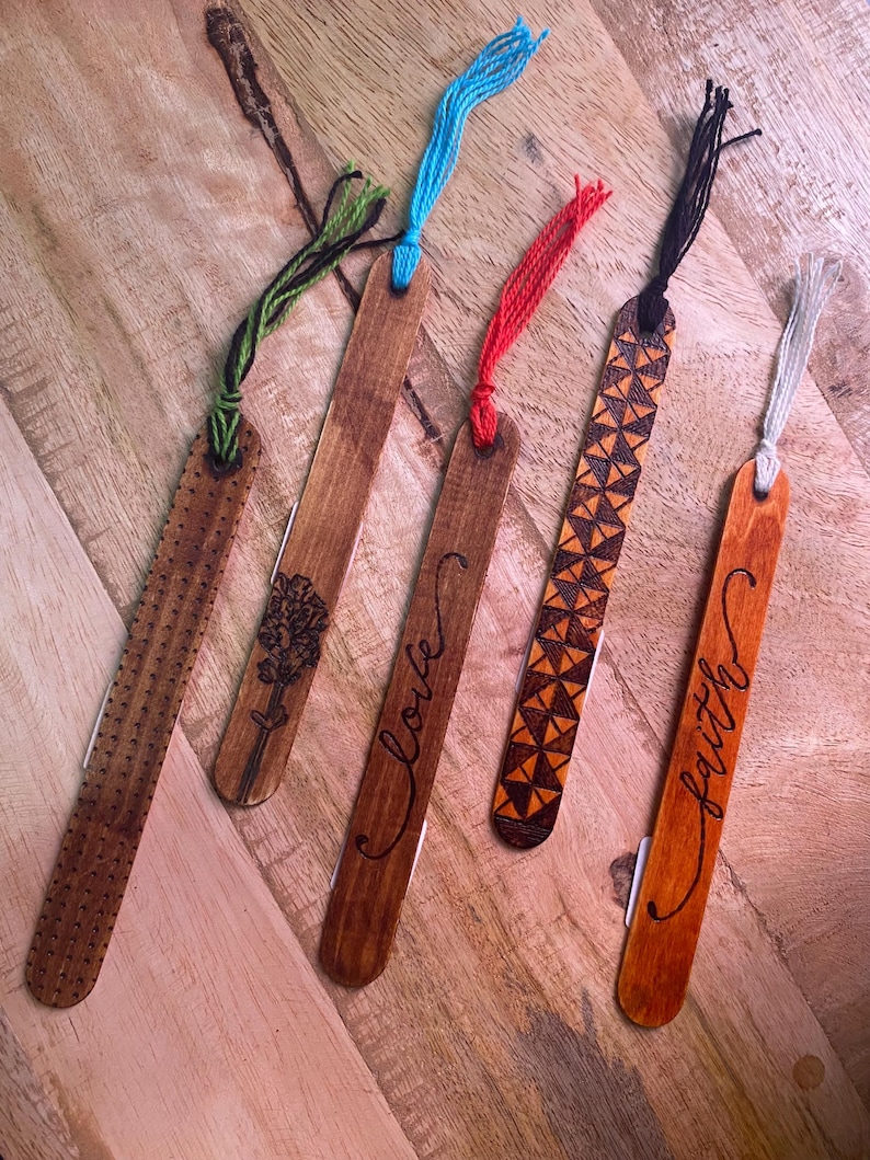 Pyrography Bookmarks - Etsy