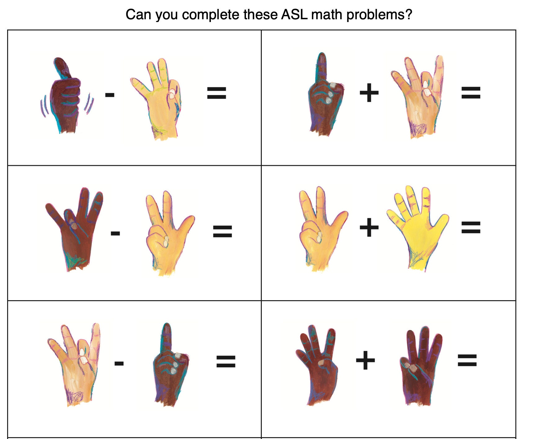 ASL Workbook of Worksheets (27 Pages) - Etsy