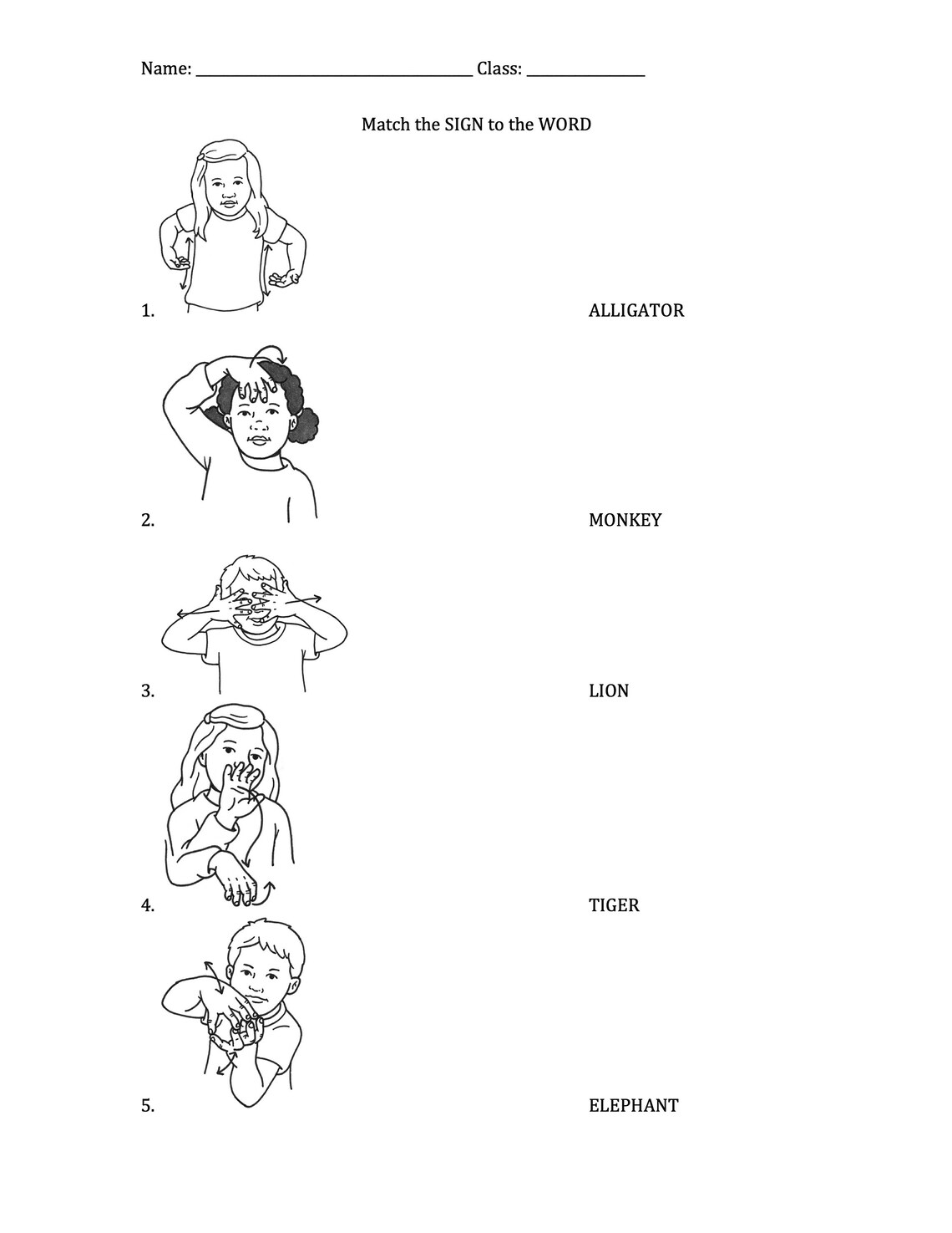 American Sign Language Workbook of Educational Resources (60 Page ...