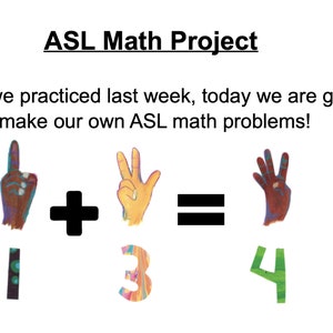 ASL Numbers Math Lesson & Activity (20 Pages) - Etsy