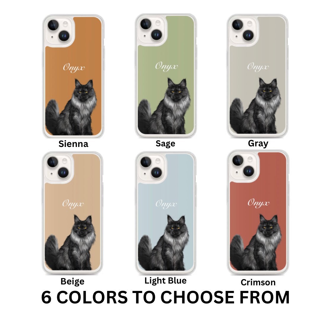 Custom Pet Phone Case Using Pet Photo + Name Custom Dog Phone Case ...