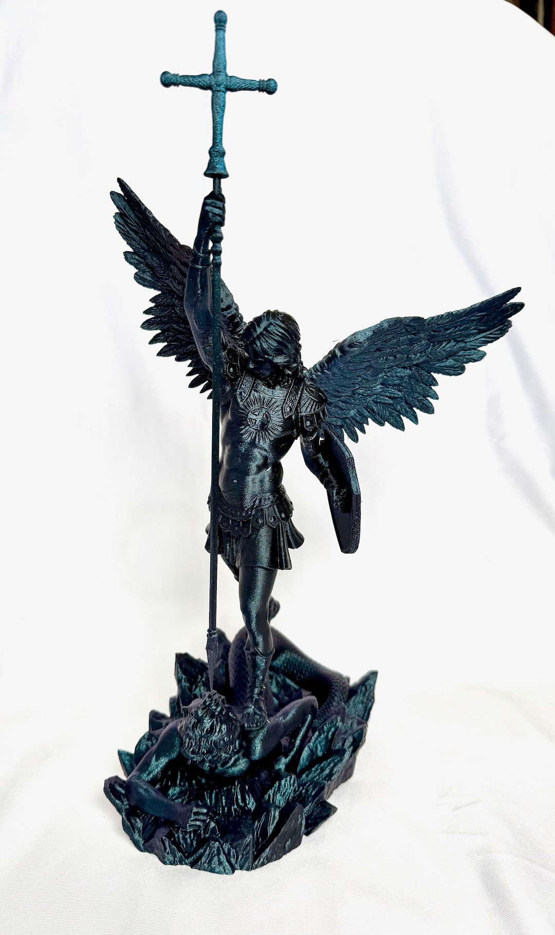 St. Michael the Archangel Statue/detailed Masculine St. Michael Statue ...
