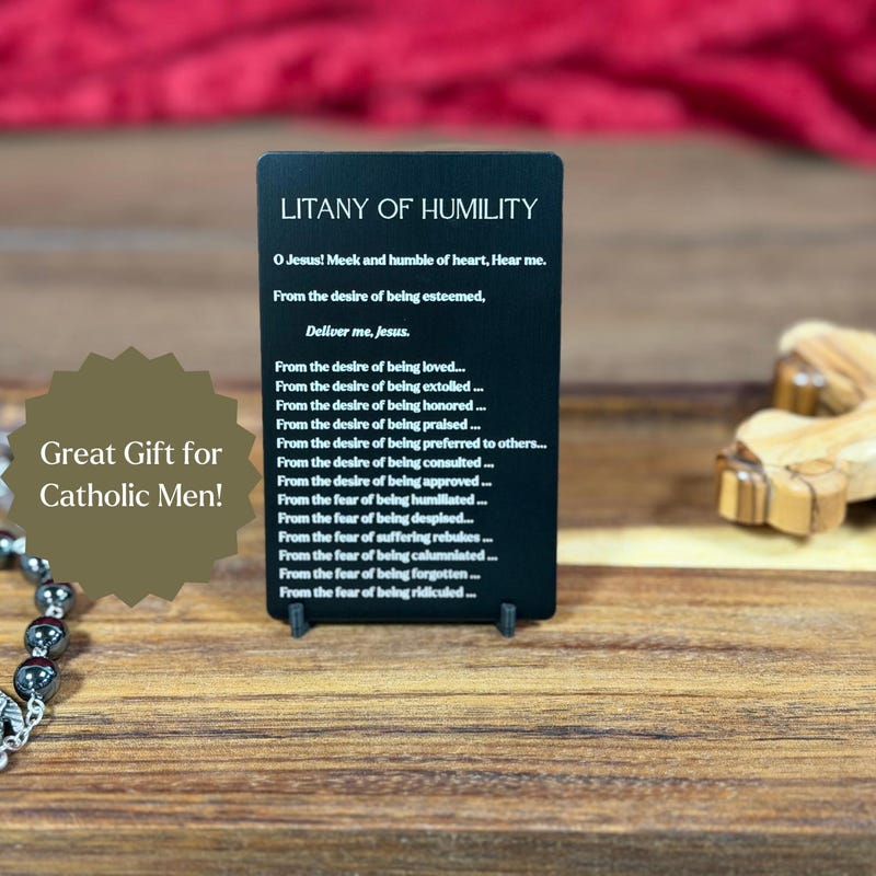 Metal Catholic Card - Etsy