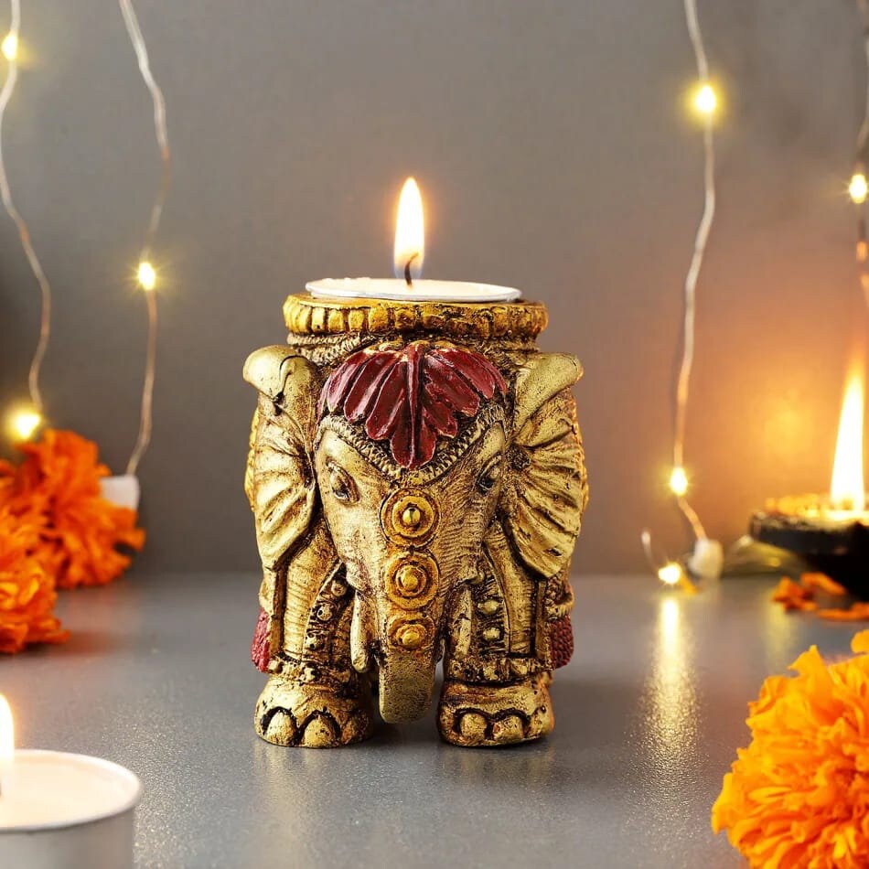 Elephant Candle Holders (a Pair) | Home Decor | Handmade | Artisanal ...