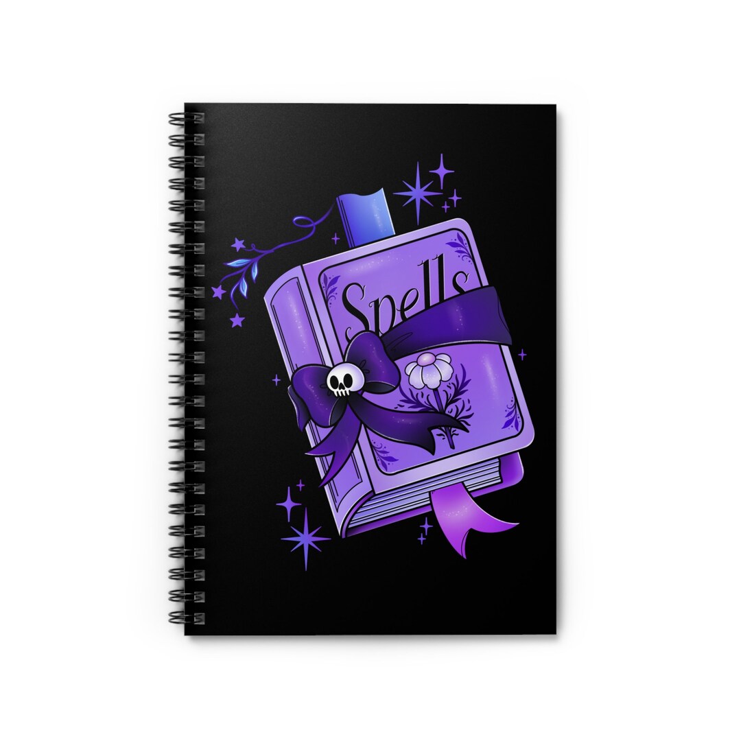 Pastel Spell Book Spiral Notebook Ruled Line - Etsy